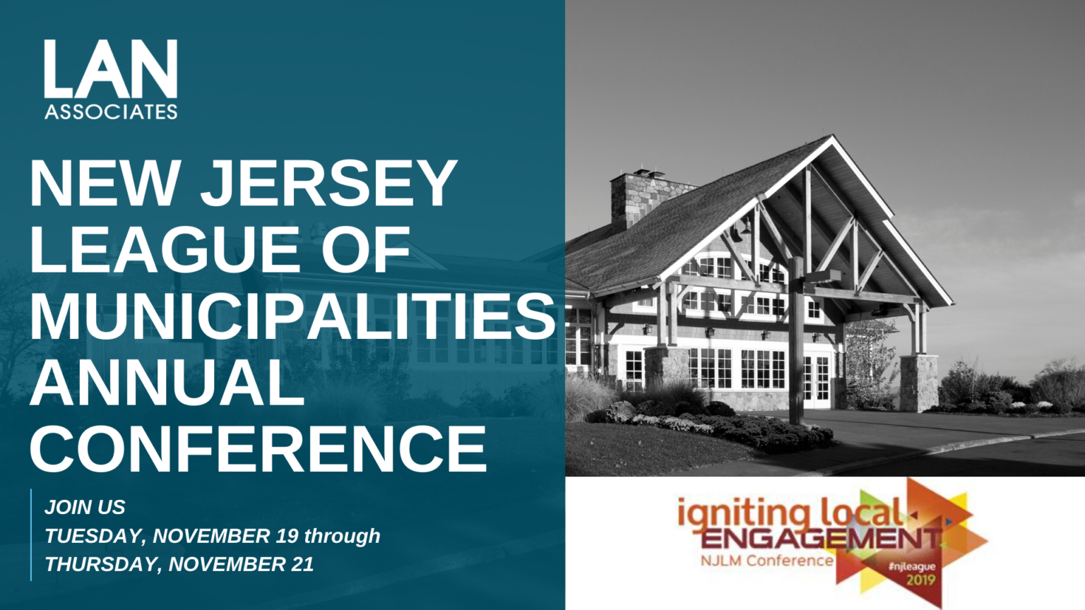Join LAN at the New Jersey League of Municipalities (NJLM) 2019!