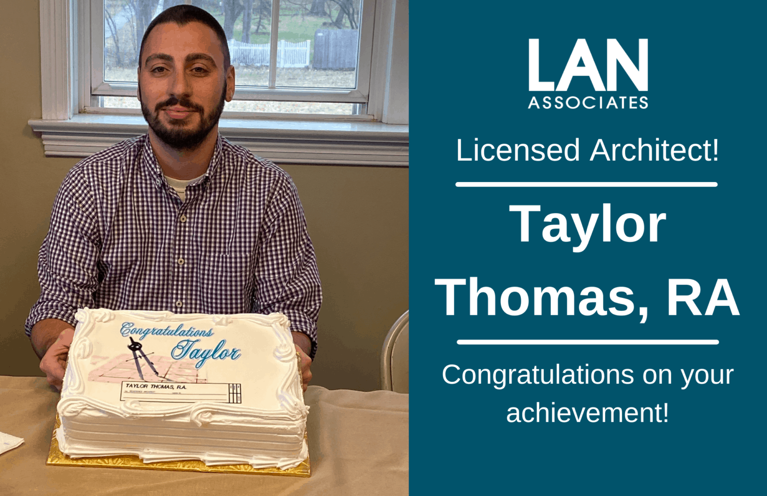 LAN Associates Architect Taylor Thomas Receives License
